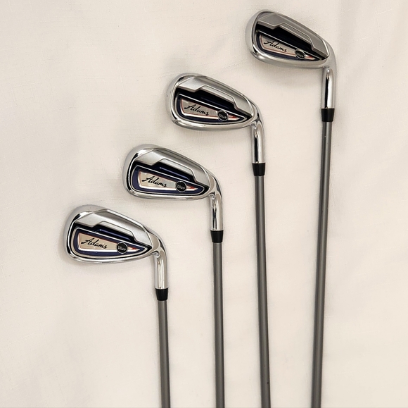 Adams | Other | Adams Golf Blue Irons 789 And P Wedge Slim Tech By Aldila 55 Grams Lite Flex ...